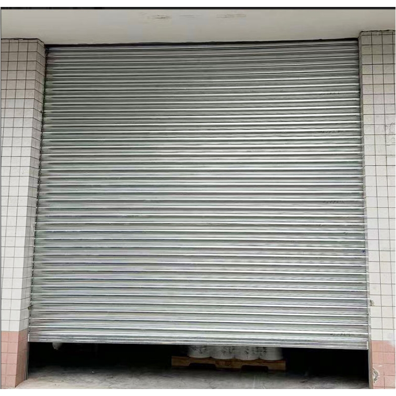 Galvanized primary color roll-up door - OWNER